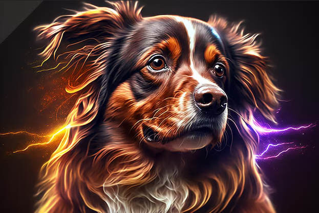 Dog AI Art (Digitally Generated Dog Graphics) √ DOGICA®